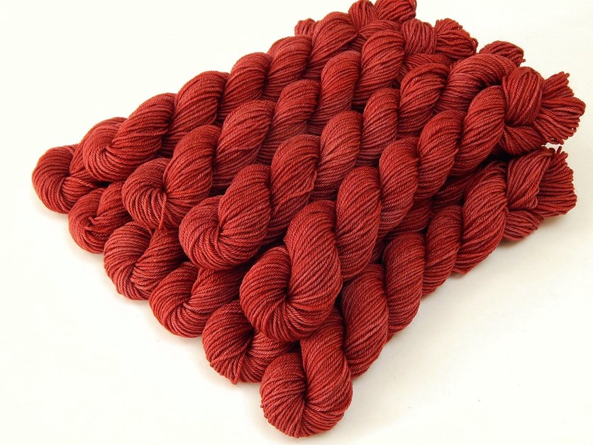 Hand Dyed Yarn, Fingering Weight Mini Skeins, 4 Ply Superwash 100% ...