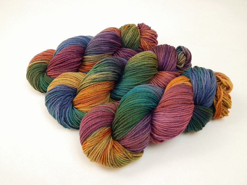 Worsted Weight Hand Dyed Yarn, 100% Superwash Merino Wool - Potluck ...